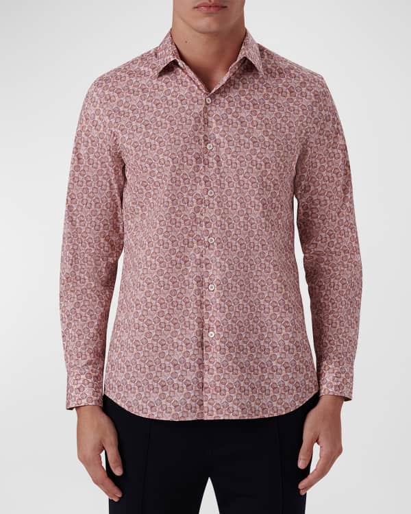 Bugatchi Men's Cotton-Stretch Sport Shirt | Neiman Marcus