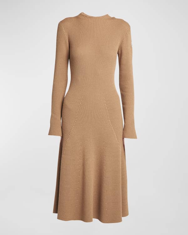 Akris punto Knit Colorblock Wrap Midi Dress | Neiman Marcus