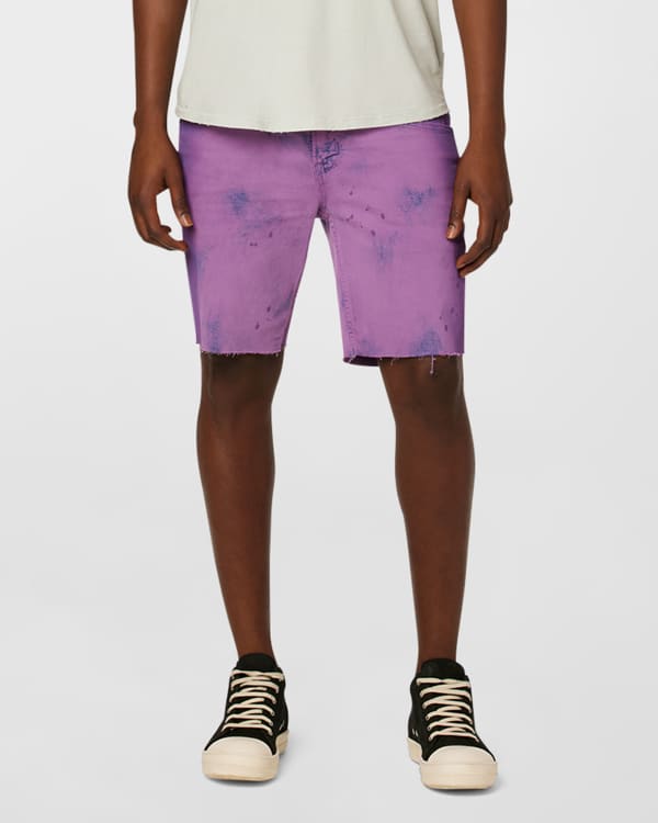 FRAME Men's L'Homme Cut-Off Denim Shorts | Neiman Marcus