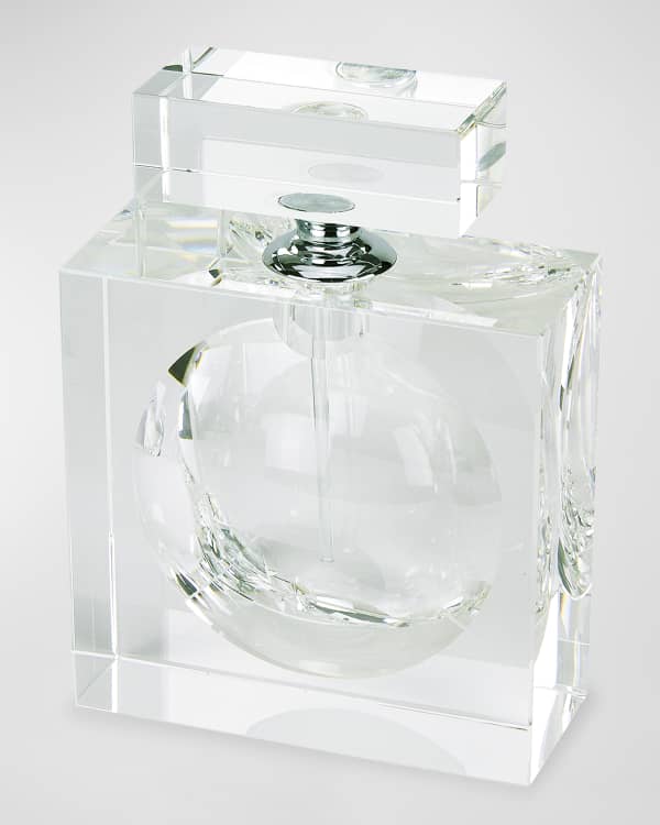 Tizo Clear Crystal Faceted Diamond Cut Perfume Bottle | Neiman Marcus