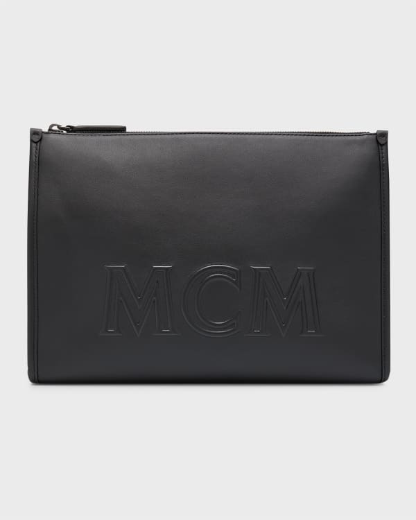 MCM Men's Portuna Heritage Logo Small Crossbody Bag | Neiman Marcus