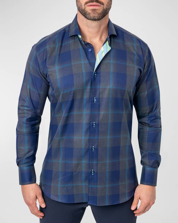 PRPS Men's Plaid Flannel Button-Down Shirt | Neiman Marcus