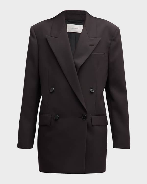 THE ROW Cosima Double-Breasted Blazer Jacket | Neiman Marcus
