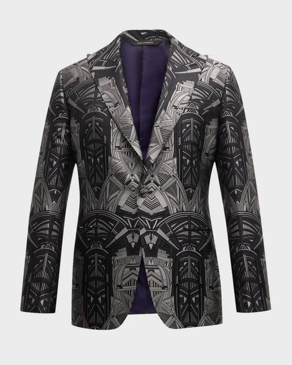 Giorgio Armani Men's Velvet Peak-Lapel Dinner Jacket | Neiman Marcus