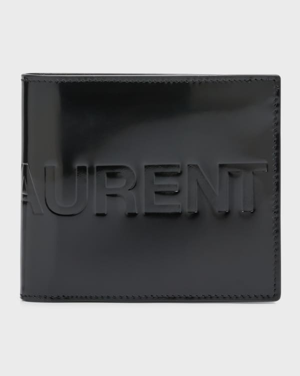 Saint Laurent Men's YSL Leather Wallet | Neiman Marcus