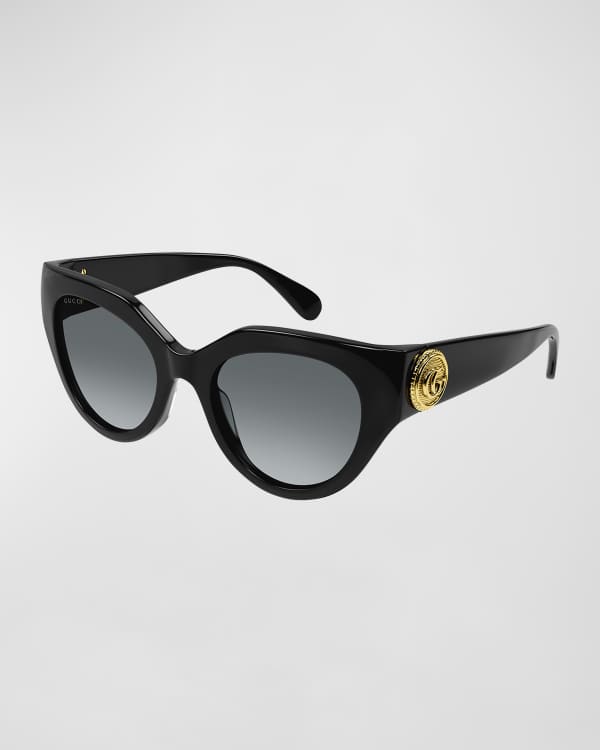 Gucci Star Stud Crystal Acetate Cat-Eye Sunglasses | Neiman Marcus