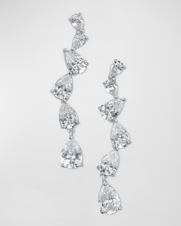 Golconda by Kenneth Jay Lane Multi Cubic Zirconia Vertical Drop ...