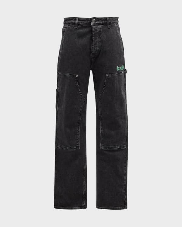 Ksubi Men's Double Knee-Rip Washed Jeans | Neiman Marcus
