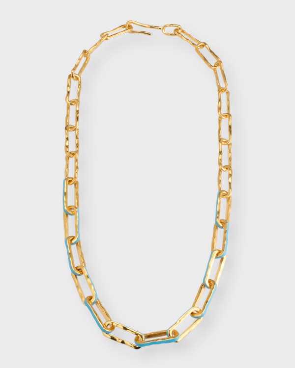 Joanna Laura Constantine Long Wave Link Chain Necklace | Neiman Marcus