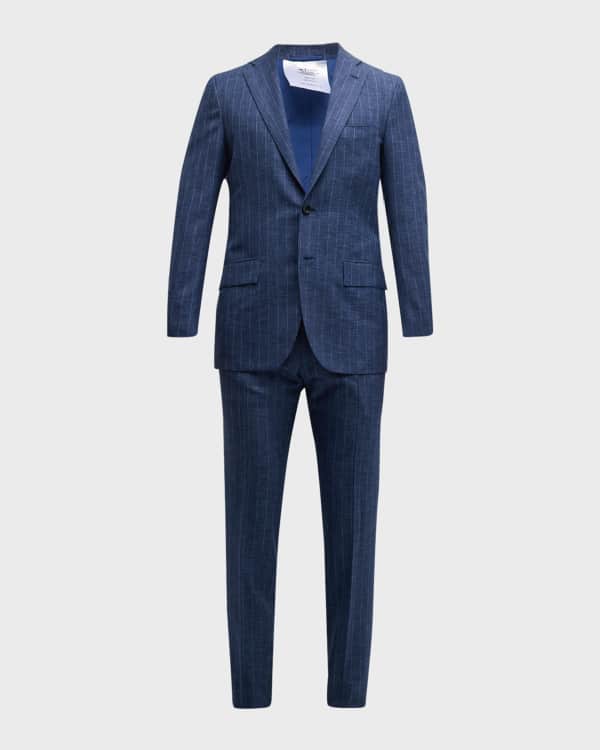 Kiton Men's Plaid Wool Suit | Neiman Marcus