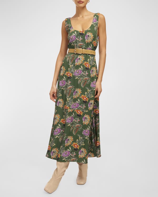 LEO LIN Ana Roma-Print Halter Maxi Dress | Neiman Marcus