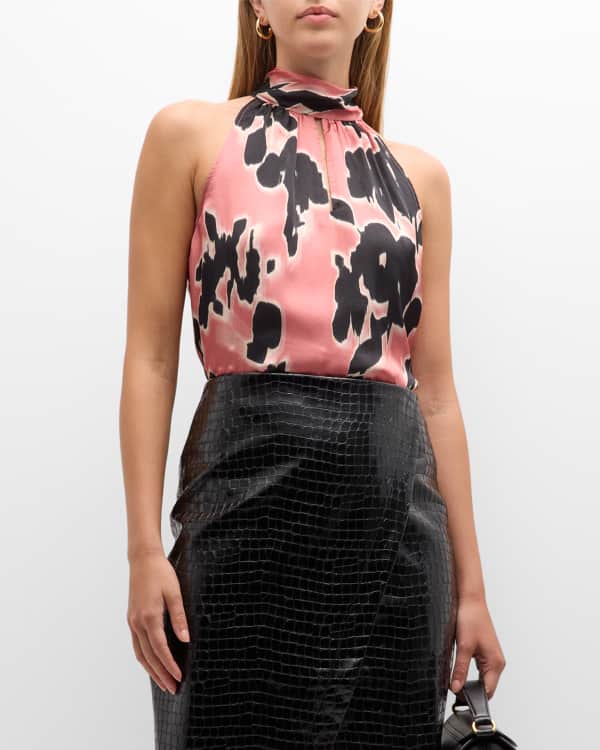 A.L.C. Anita Gathered Halter Top | Neiman Marcus