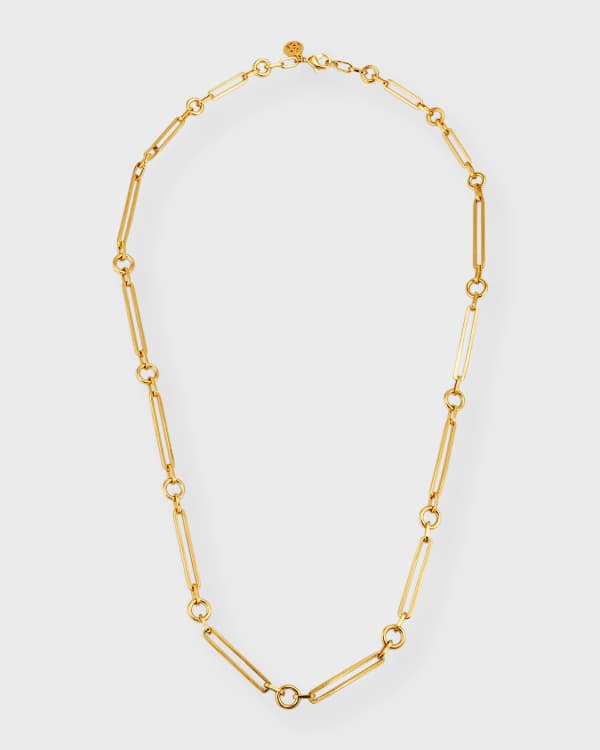 NEST Jewelry Long Horn Circle-Link Necklace | Neiman Marcus