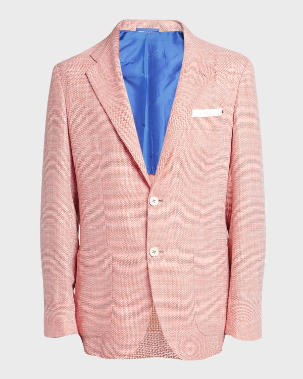 Kiton Men's Solid Cotton Blazer | Neiman Marcus
