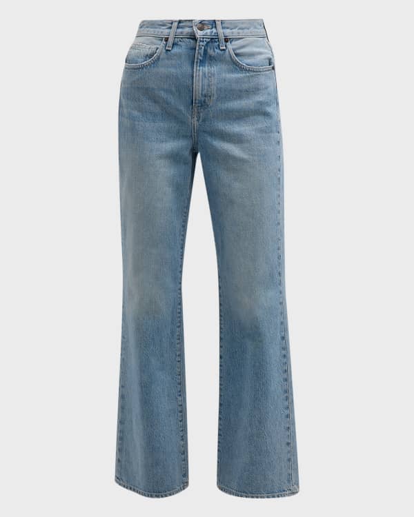 Ulla Johnson The Yvette Wide-Leg Cropped Denim Jeans | Neiman Marcus
