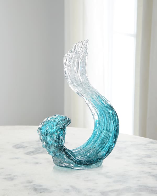 John-Richard Collection Crescent Wave Sculpture I | Neiman Marcus