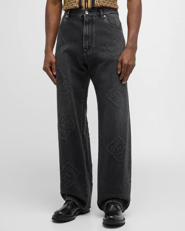 Dolce&Gabbana Men's Patchwork Denim Jeans | Neiman Marcus
