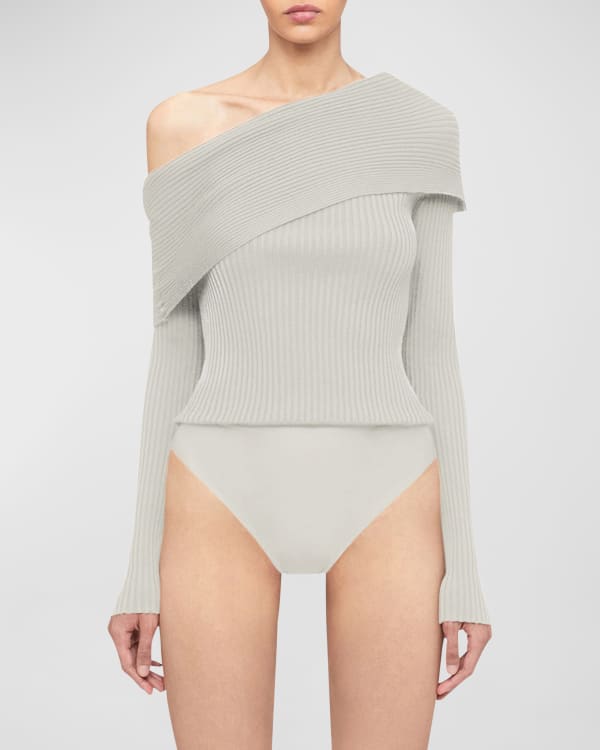 AGOLDE Ribbed Tank Bodysuit | Neiman Marcus