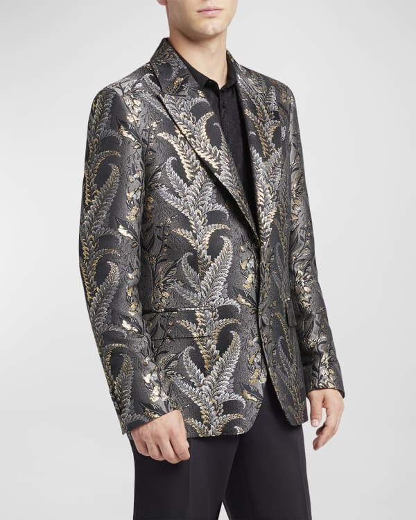 Versace Men's Metallic Tuxedo Jacket | Neiman Marcus