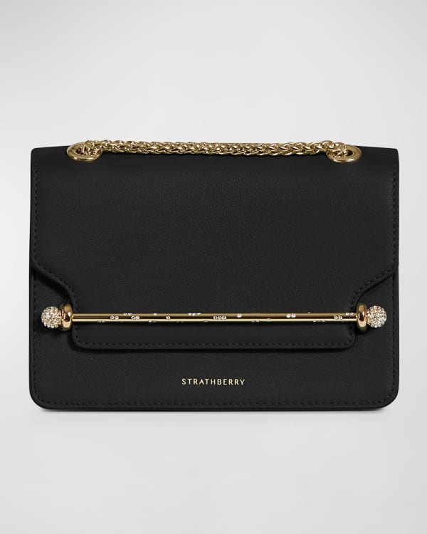 STRATHBERRY East-West Flap Leather Shoulder Bag | Neiman Marcus
