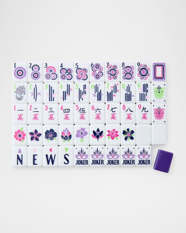 OH MY MAHJONG Ultimate Mahjong Starter Kit, Lilac Soiree | Neiman Marcus