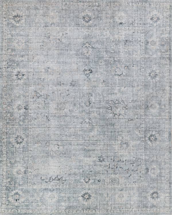 Exquisite Rugs Mercuri Power-Loomed Blue & Silver Rug, 8' x 10 ...