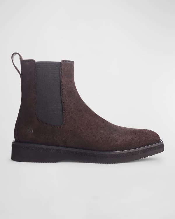 Jo Ghost Men's Burnished Woven Chelsea Boots | Neiman Marcus