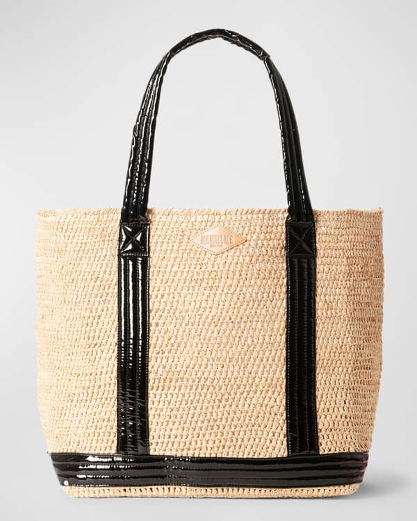 MZ WALLACE Large Raffia Beach Tote Bag | Neiman Marcus