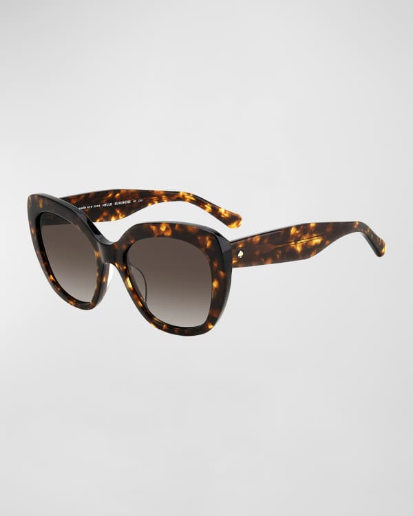 Lauren Ralph Lauren Crystal-Embellished Acetate Cat-Eye Sunglasses | Neiman Marcus