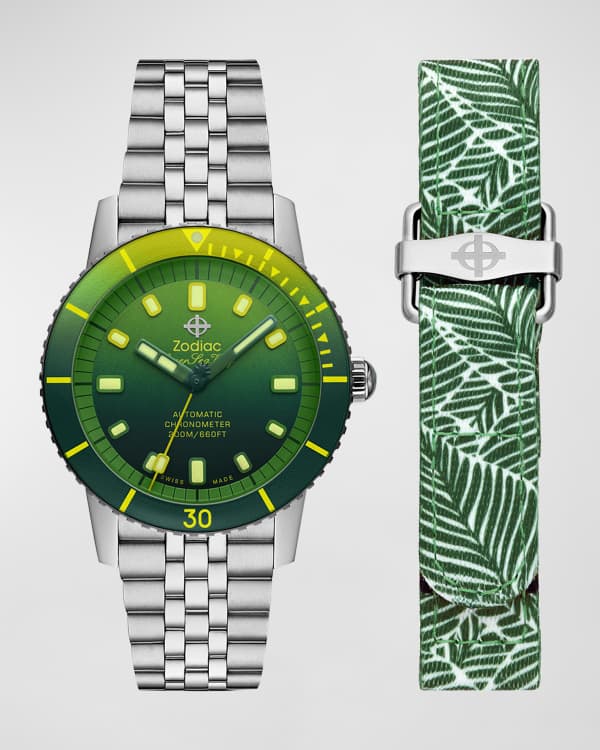 ZODIAC x Rowing Blazers Men's Super Sea Wolf World Time GMT Automatic ...