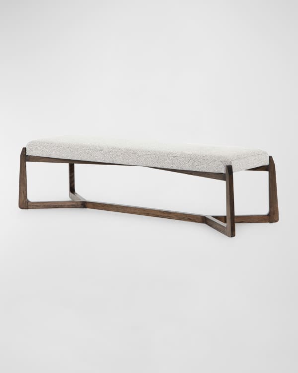 Four Hands Darrow Leather Bench, 63.5" | Neiman Marcus