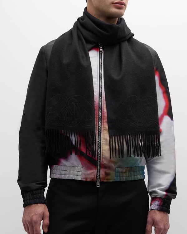 CASABLANCA Men's Airways-Logo Square Silk Scarf | Neiman Marcus