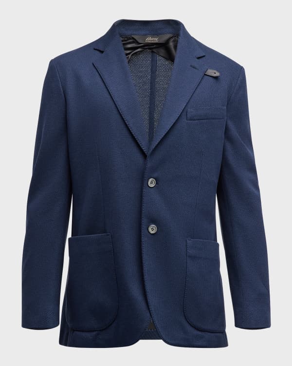Brioni Men's Two-Tone Twill Blazer | Neiman Marcus