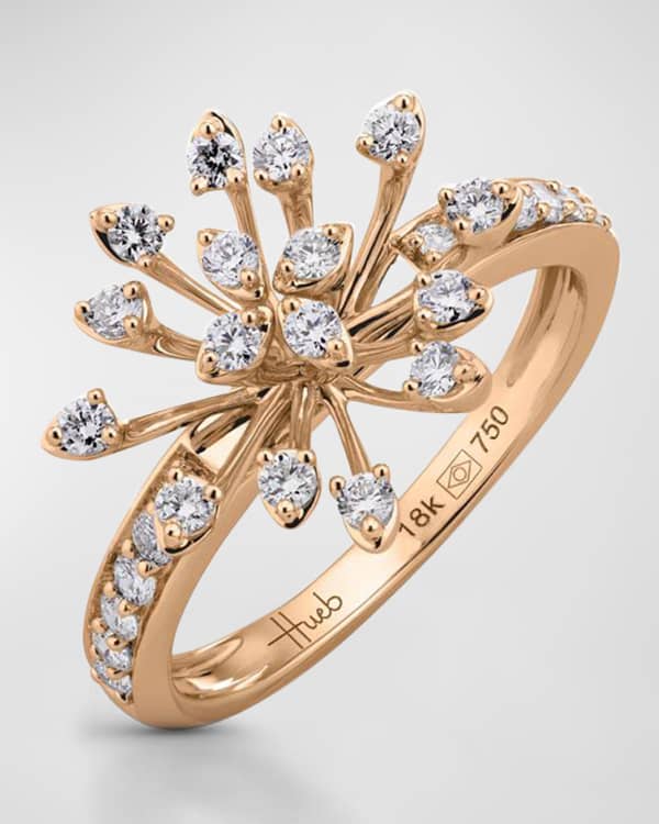 64 Facets 18k Rose Gold Blossom Diamond Ring | Neiman Marcus