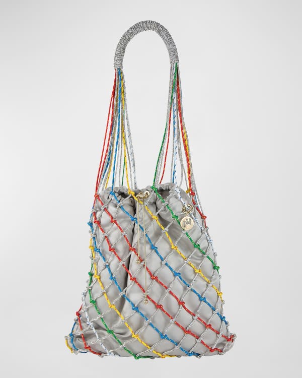 Rosantica Nodi Net Crystal Shoulder Bag | Neiman Marcus