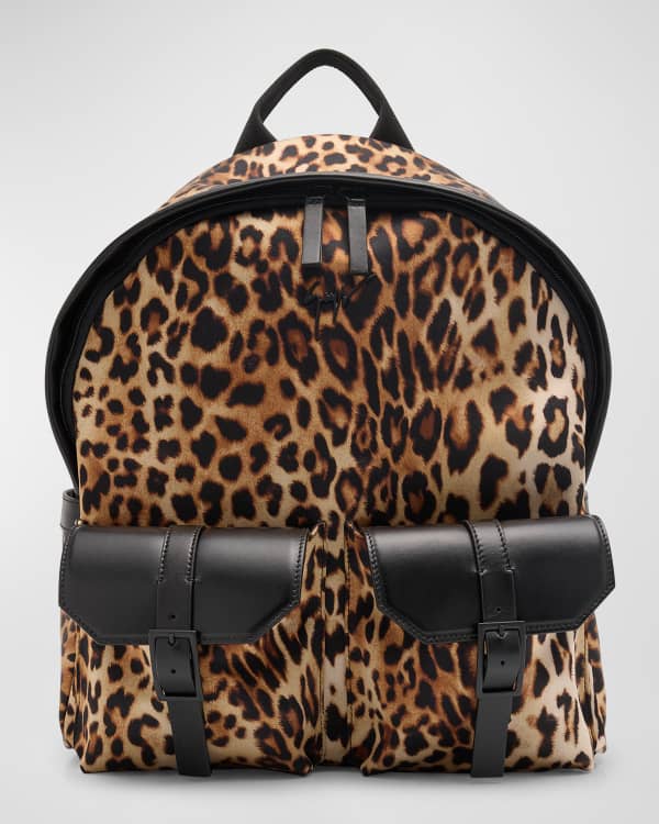 MCM Men's Color Splash Logo Leather Backpack | Neiman Marcus