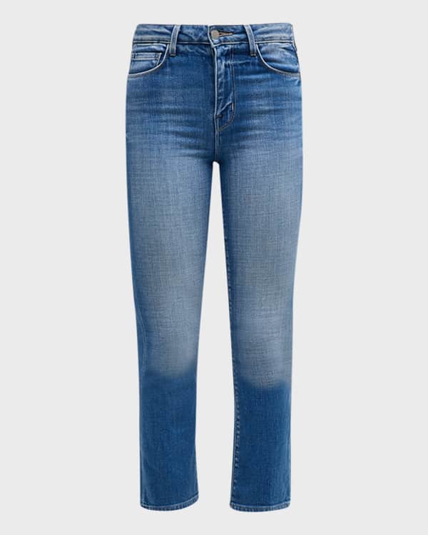 L'Agence Selma High-Rise Sleek Baby Bootcut Jeans | Neiman Marcus