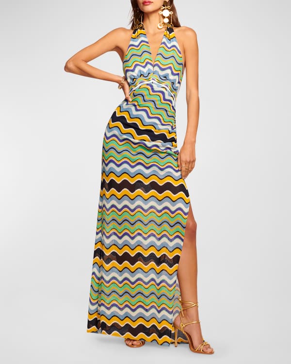 Ramy Brook Tulum Tropical Side Cut Out Maxi Dress Neiman Marcus