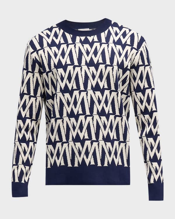 Kenzo Men's Graphic Nautical Striped Sweater | Neiman Marcus