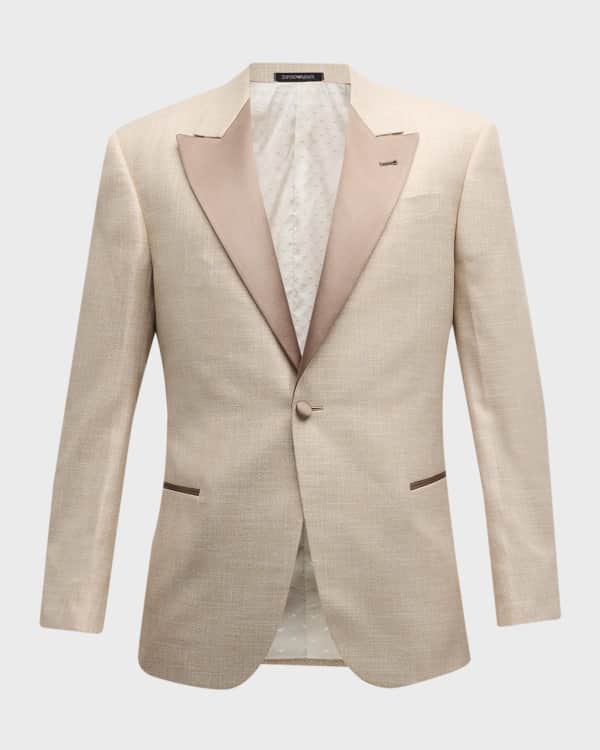 Giorgio Armani Men's Velvet Peak-Lapel Dinner Jacket | Neiman Marcus