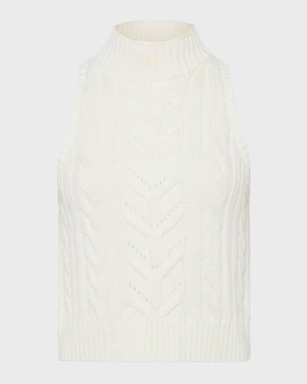 Eleventy Crewneck Metallic Knit Tank Top Neiman Marcus