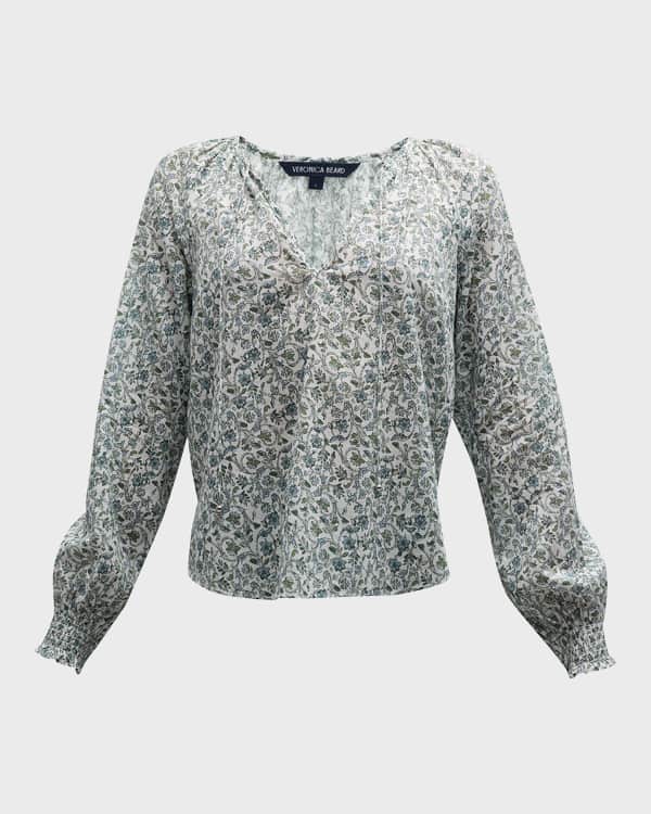 Lug Von Siga Arya Long-Sleeve Pleated Top | Neiman Marcus