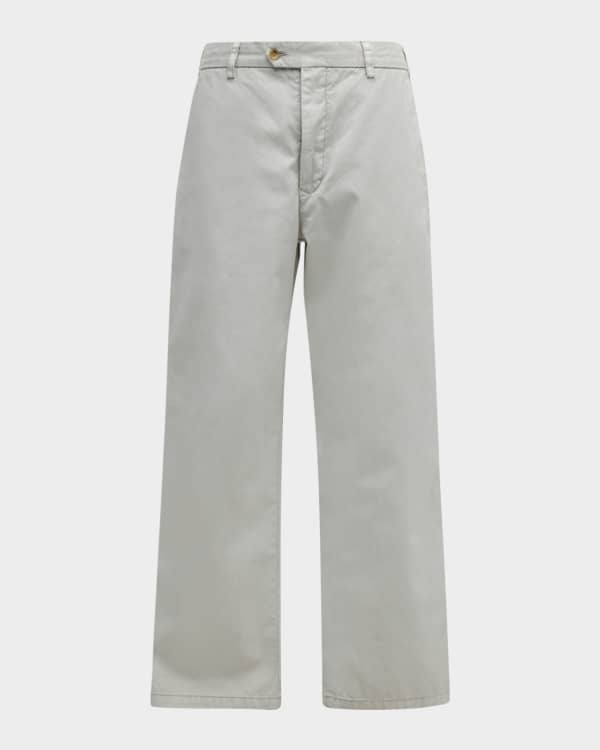 PAIGE Men's Fraser Stretch Twill Cuffed Pants | Neiman Marcus