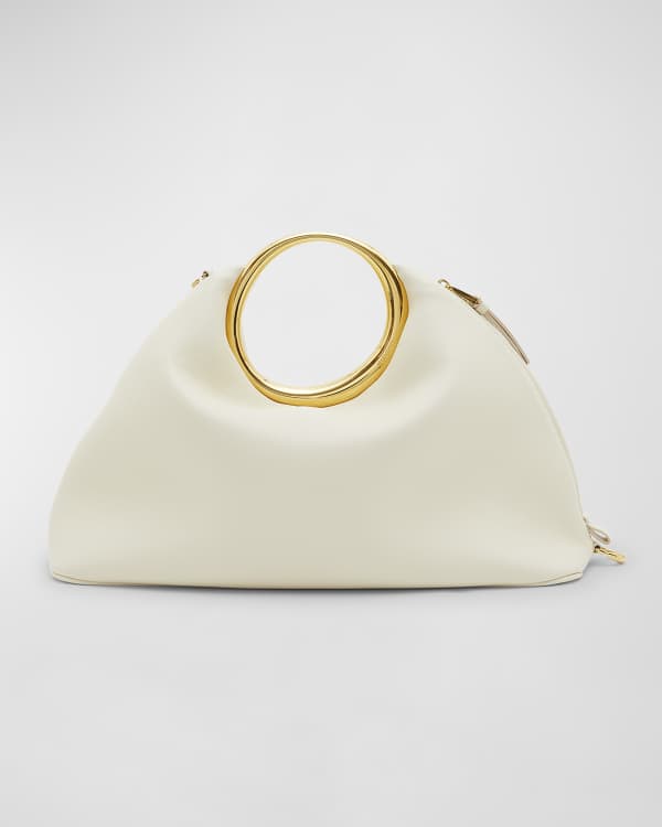 Coperni Denim Ring Pouch Top-Handle Bag | Neiman Marcus