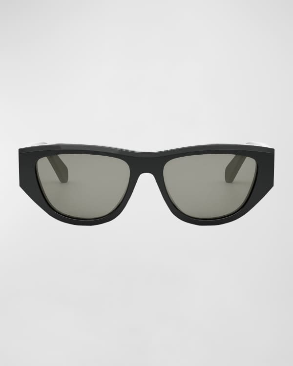 Celine Cat-Eye Monochromatic Acetate Sunglasses | Neiman Marcus