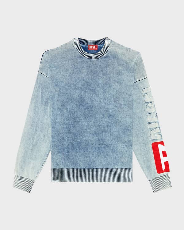 Diesel Men's K-Darin Ribbed Sweater with Distressed Effect | Neiman Marcus
