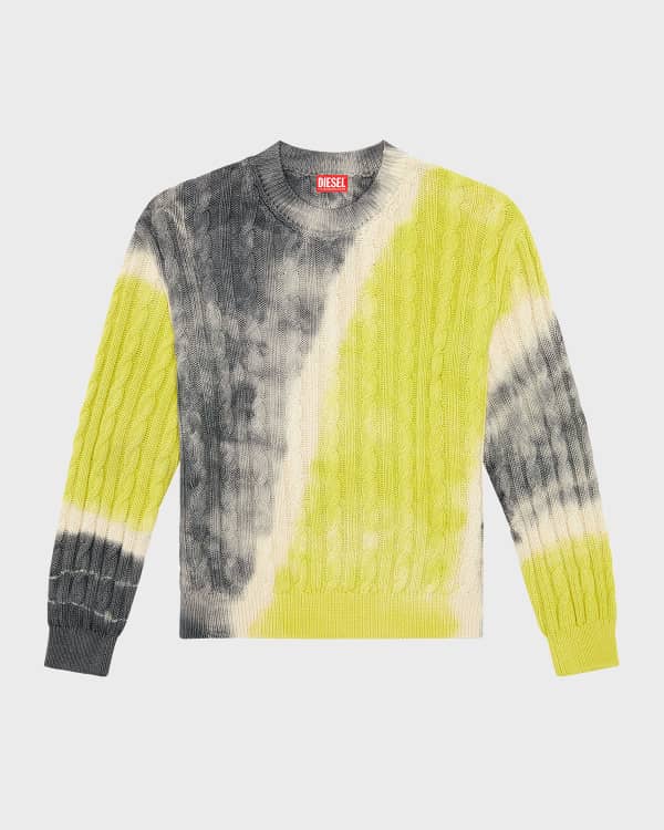 Diesel Men's K-Darin Ribbed Sweater with Distressed Effect | Neiman Marcus