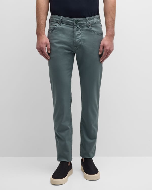 Jacob Cohen Men's Slim Fit Bard Stretch 5-Pocket Pants | Neiman Marcus