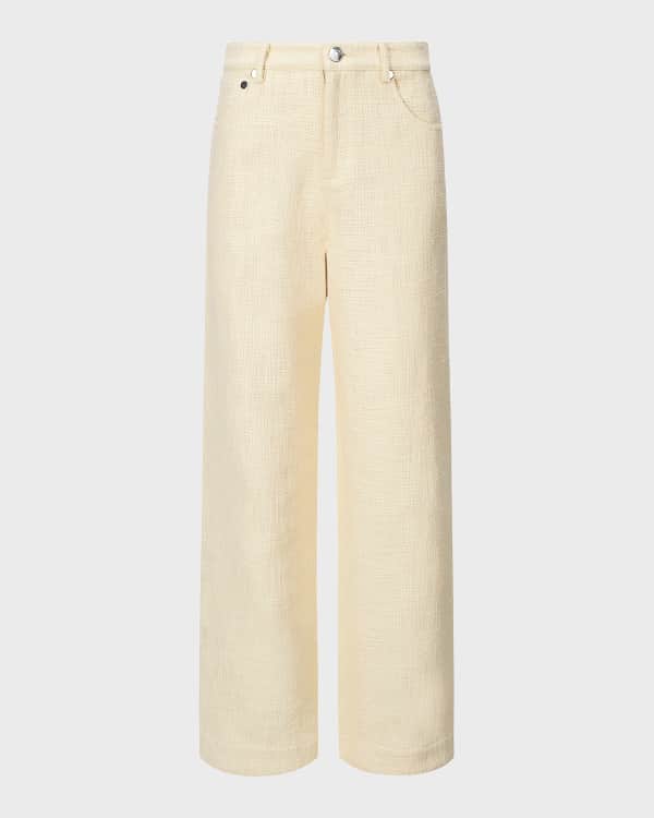 Ripley Rader High-Rise Wide-Leg Ponte Pants | Neiman Marcus