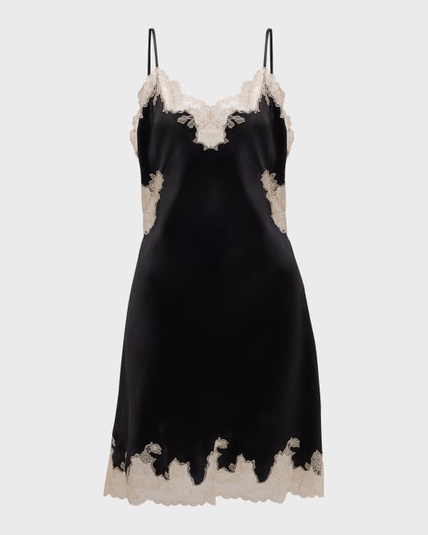 Hanro Michelle Lace-Trim Supima Cotton Chemise | Neiman Marcus